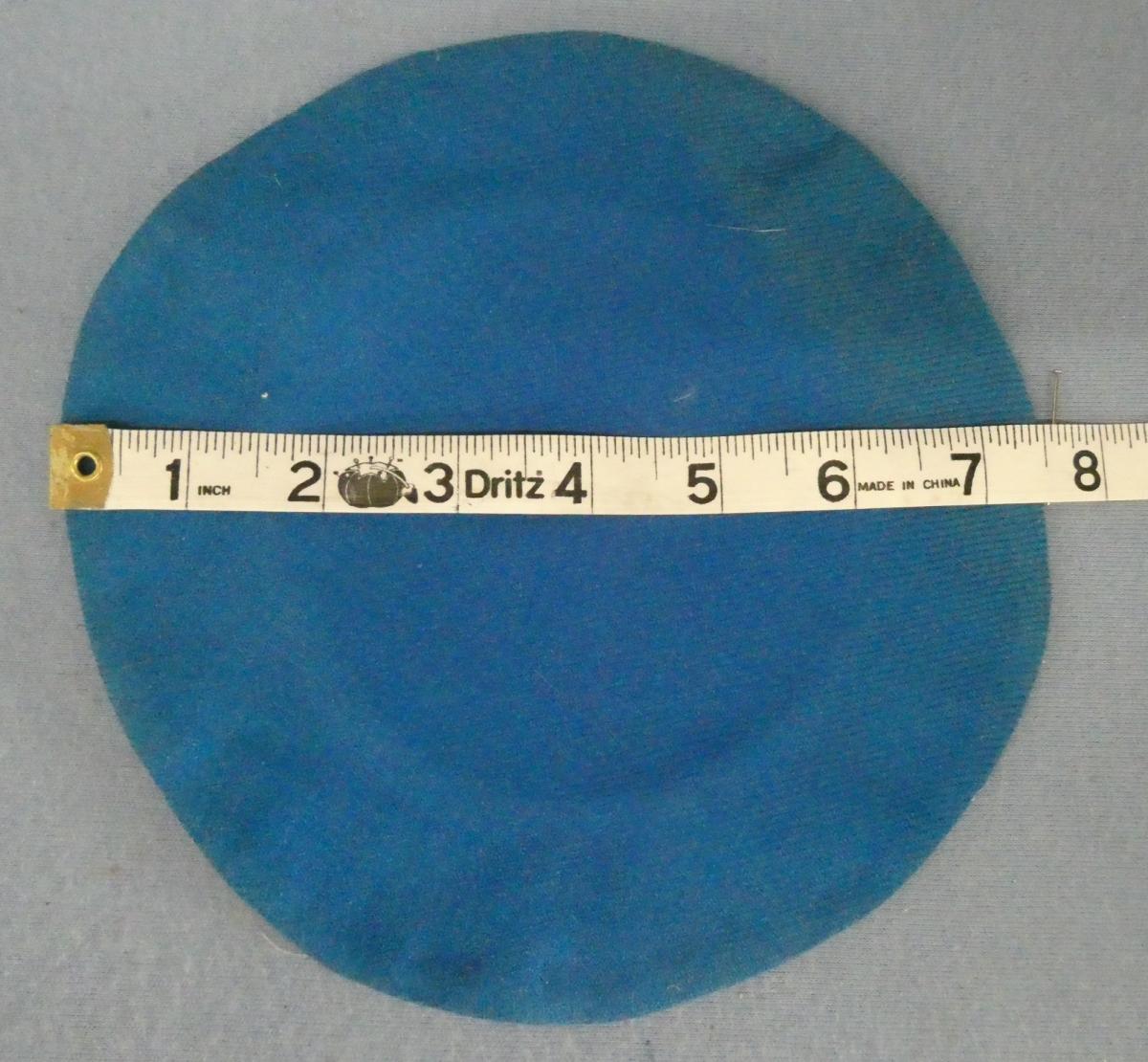 HAT04 7 1/2" Across Blue Tam (DOLL HATS, Bonnets, Tams, Caps) - Nice ...