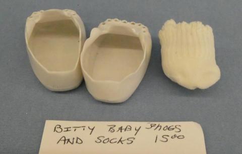 **BBS 23 Bitty Baby White Shoes with Socks (American Girl , Bitty Baby ...