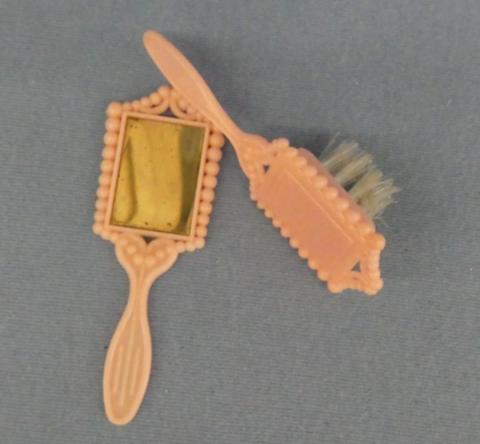 4 1/2" Brush and Hand Mirror (Everything else/ Misc.) - Nice Twice Dollshop